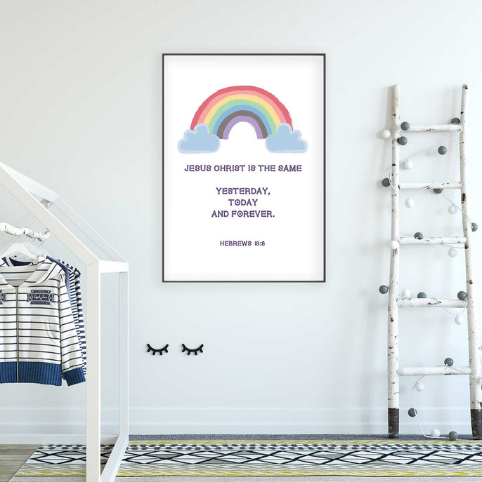 Bible Art For You- Kids Scripture Art, Christian Classroom Decor, Gift